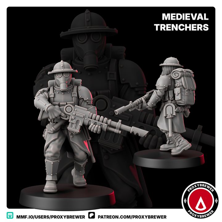 3D Printable Medieval Trenchers by ProxyBrewer