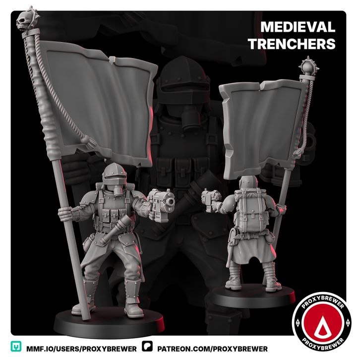 3D Printable Medieval Trenchers by ProxyBrewer