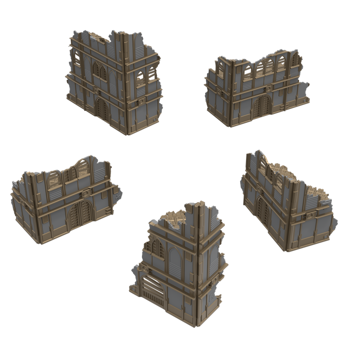 3D Printable Grimdark Foldable GW layout Ruins - Imperial Gothic by ...