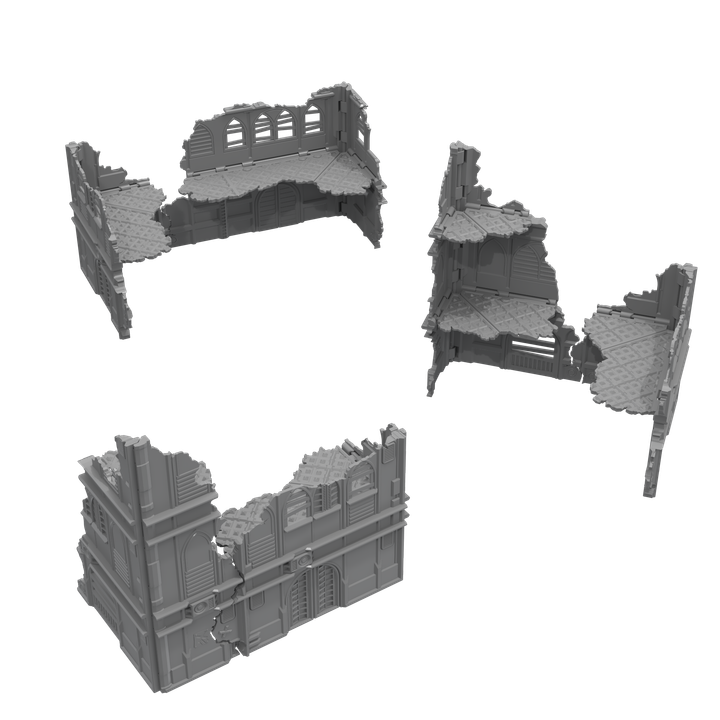 3D Printable Grimdark Foldable GW layout Ruins - Imperial Gothic by ...