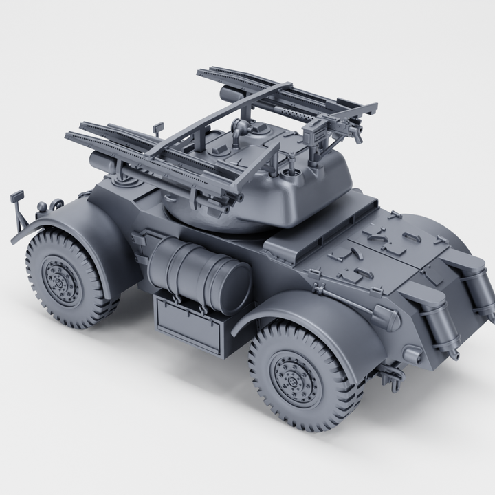 3D Printable Staghound Tulip RL Armored Car (UK+US, WW2) by Wargame3d