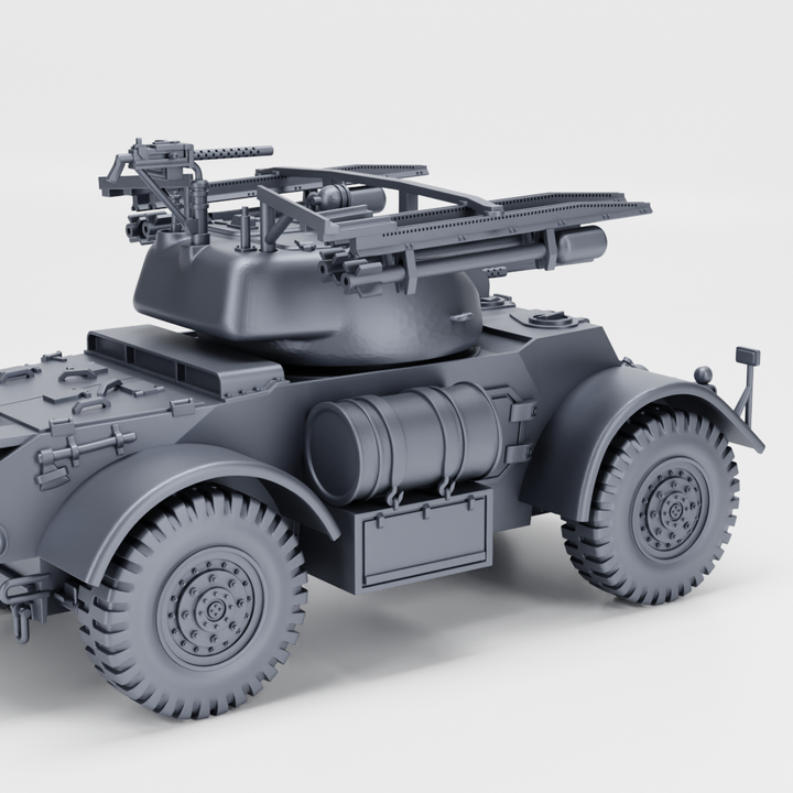 3D Printable Staghound Tulip RL Armored Car (UK+US, WW2) by Wargame3d
