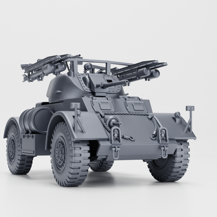 3D Printable Staghound Tulip RL Armored Car (UK+US, WW2) by Wargame3d