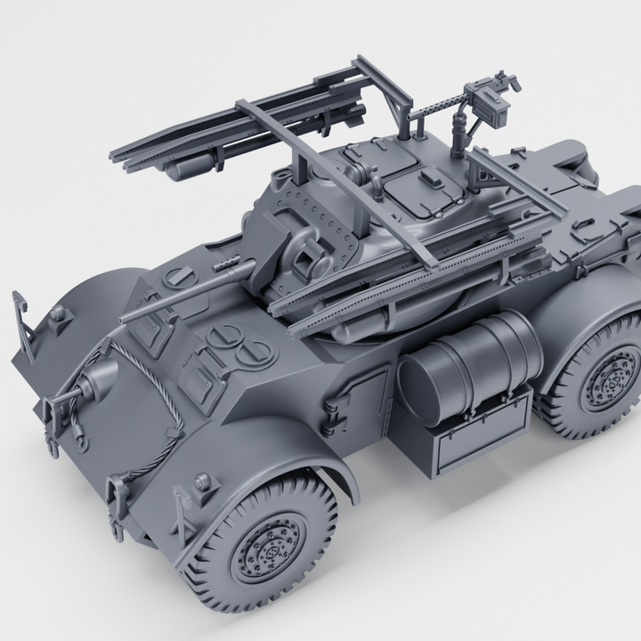 3D Printable Staghound Tulip RL Armored Car (UK+US, WW2) by Wargame3d
