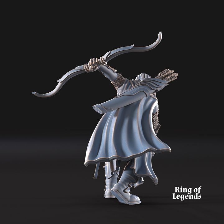 3D Printable Forest guardian captain bow & sword | Galanthir Elves ...