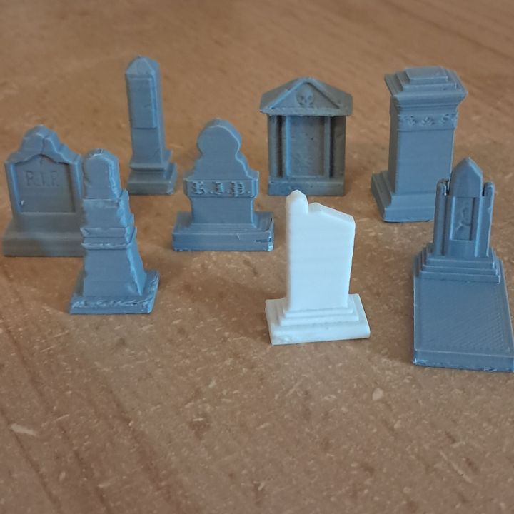 3D Printable Graveyard Set by Zocreate