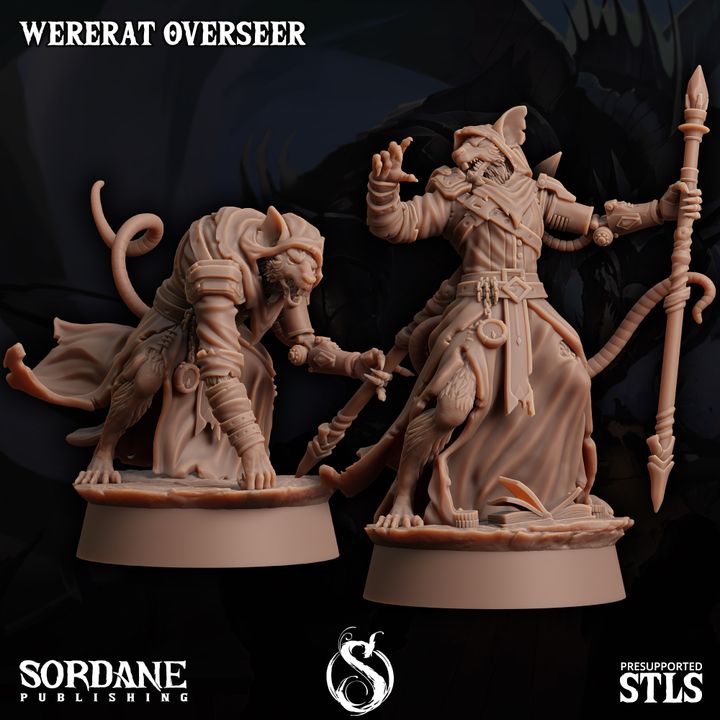 3D Printable Wererat Overseer by Sordane Publishing