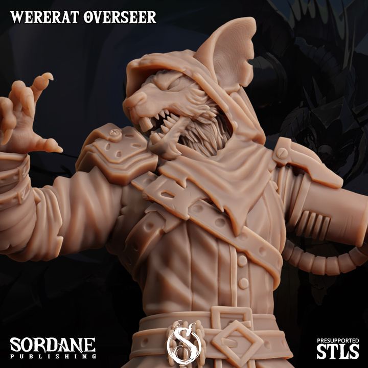 3D Printable Wererat Overseer by Sordane Publishing