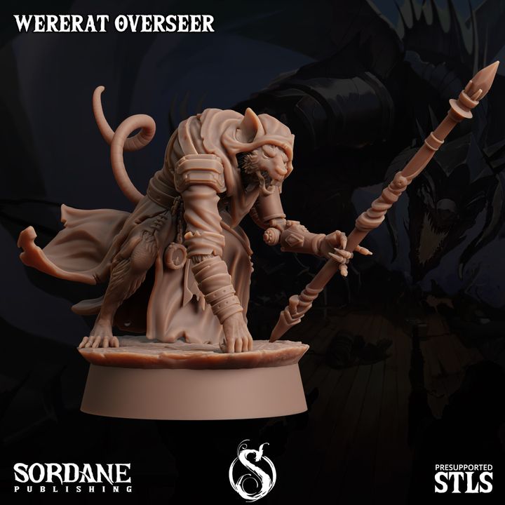3D Printable Wererat Overseer by Sordane Publishing