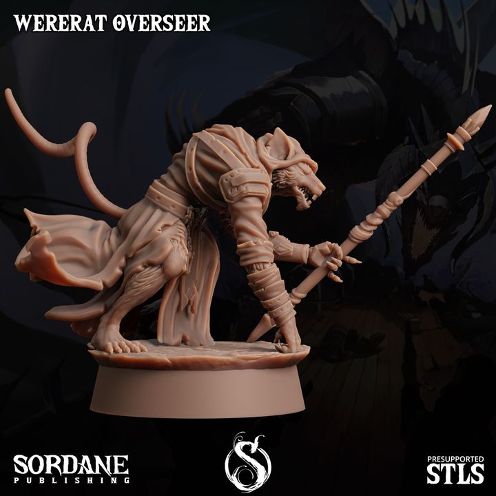3D Printable Wererat Overseer by Sordane Publishing