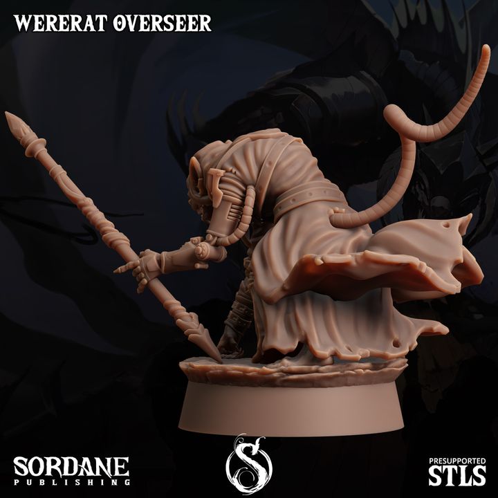 3D Printable Wererat Overseer by Sordane Publishing