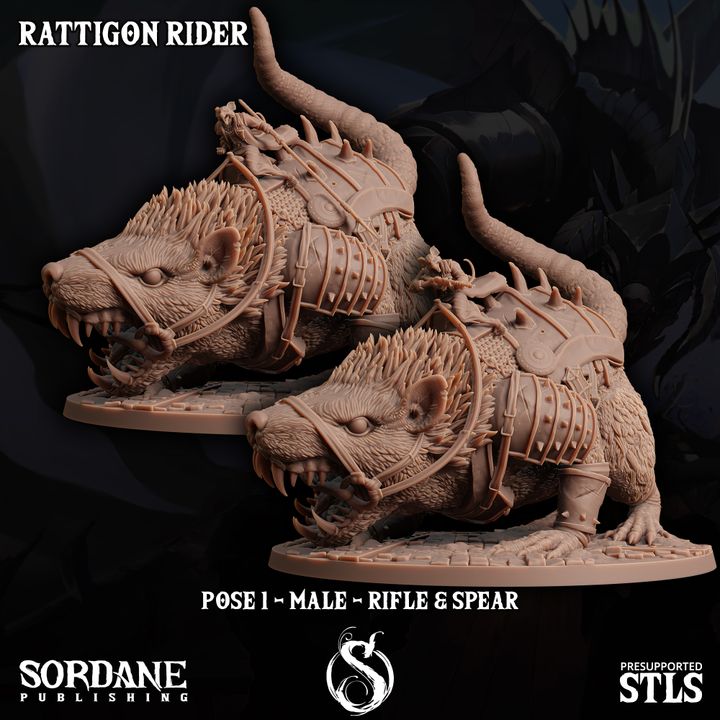 3D Printable Rattigon Riders by Sordane Publishing