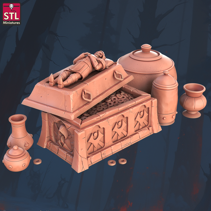 3D Printable Grave Robbers Set by STL Miniatures