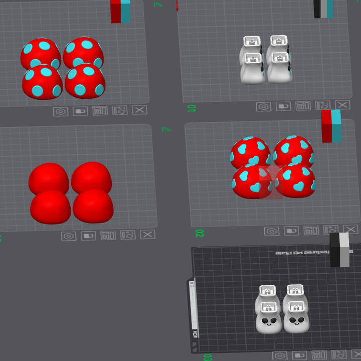 3D Printable Happy Mushy Mushroom Clicky Fidget and Keychain by Tiffany ...