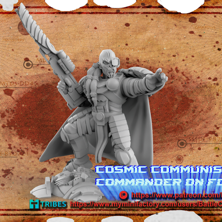 3D Printable Cosmic Communist Empire Commander on Foot by BattleCat ...