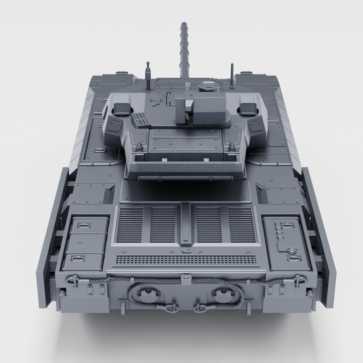 3D Printable T14 Armata (russia, 2014) (scale 1:56 and 1:100) by Wargame3d