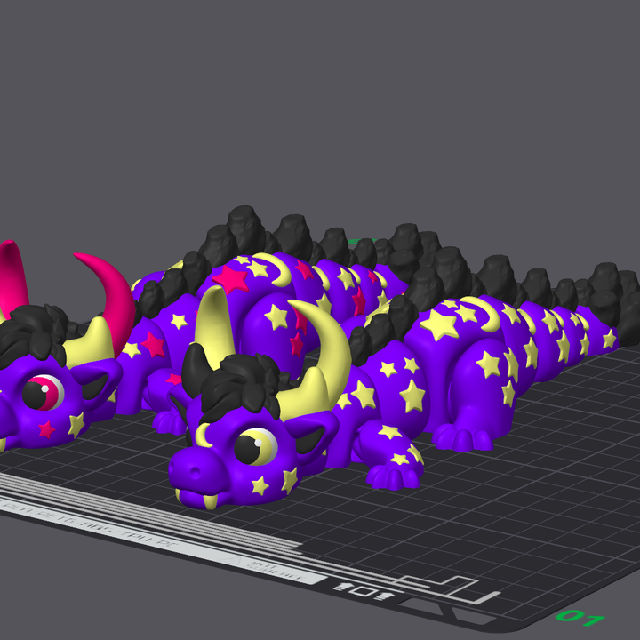 3D Printable Taurus Zodiac Dragon by Rebel Alicorn Designs