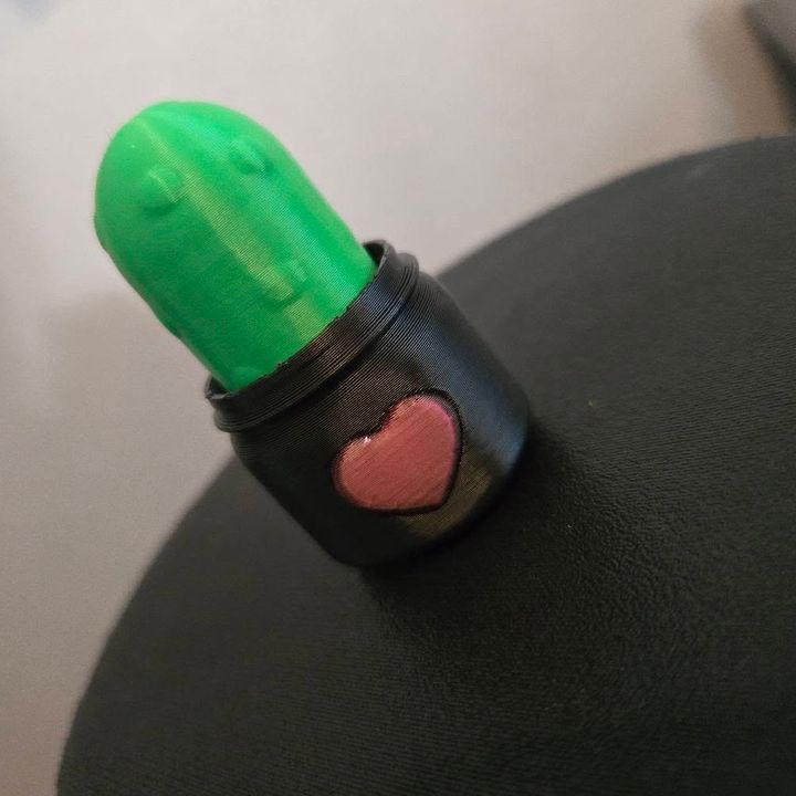 3D Printable Clickle Pickle Clicker Fidget and Keychain by Jambaby Designs