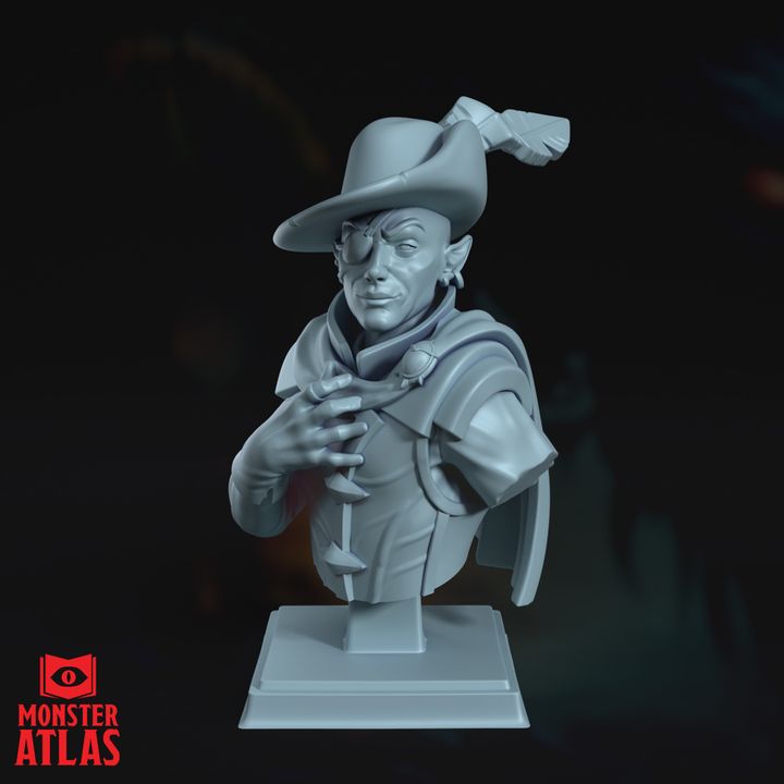 3D Printable Jarlaxle Baenre by Monster Atlas
