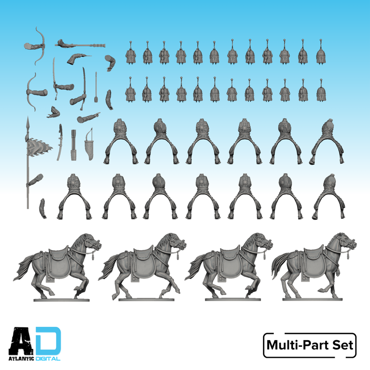 3D Printable Ming Empire Northern Cavalry by Wargames Atlantic