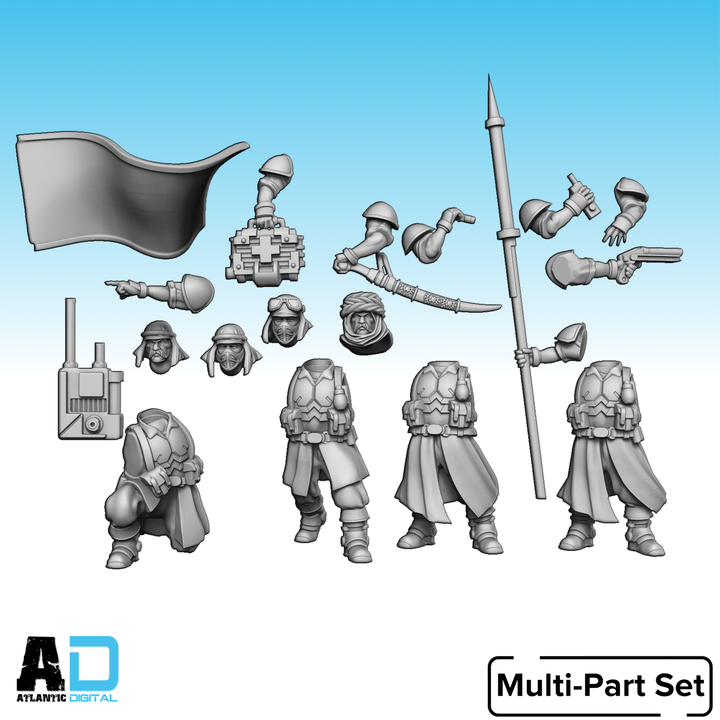3D Printable Desert Rats Command by Wargames Atlantic