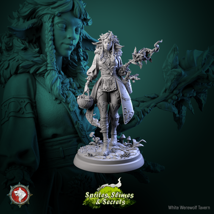 3D Printable Shael Silverheart 32mm and 75mm pre-supported by White ...