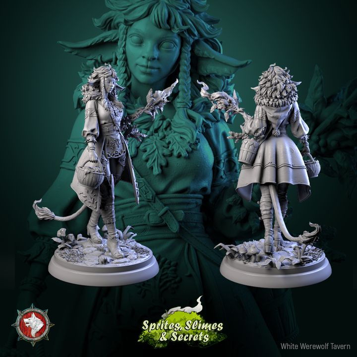 3D Printable Shael Silverheart 32mm and 75mm pre-supported by White ...