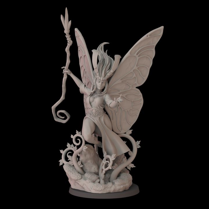 3D Printable Arduinna, Queen of the Woods. by Fantasy Cult Miniatures