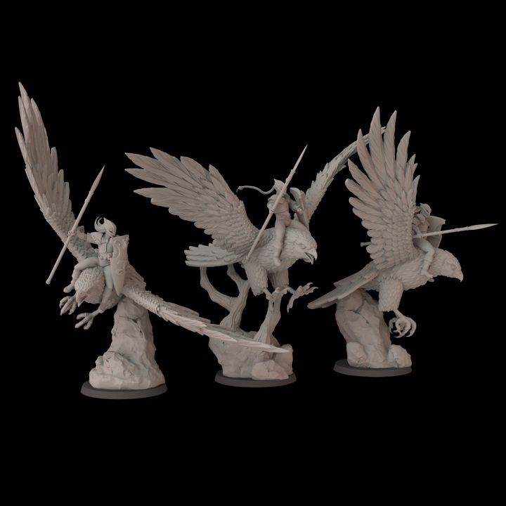 3D Printable Wind Riders. by Fantasy Cult Miniatures
