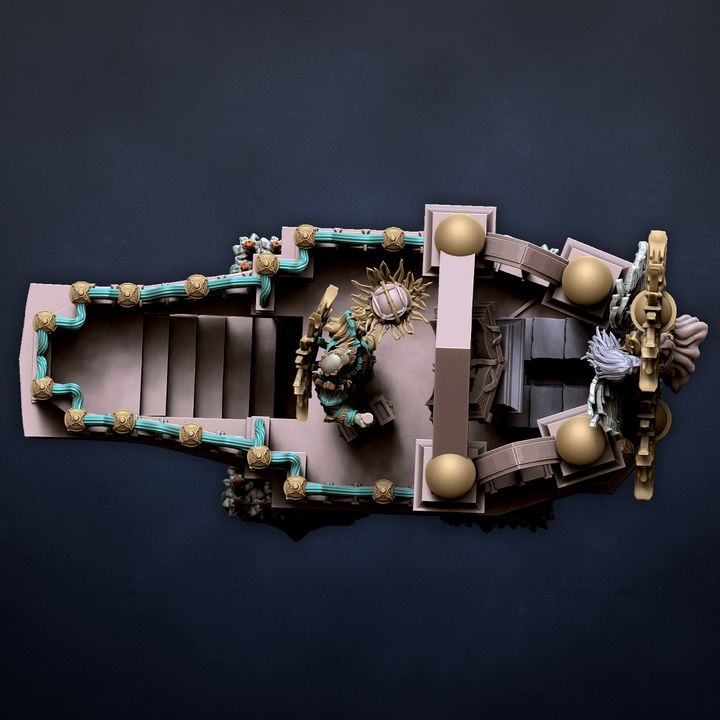 3D Printable Prelate in Altar by Dragon's Lake Miniaturas