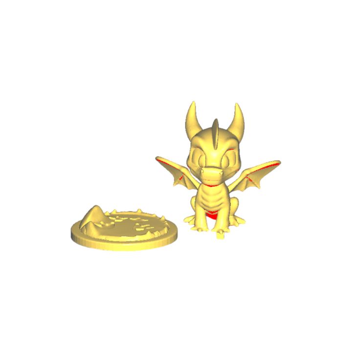 Descargar Spyro STL Figure – Cute Chibi Spyro the Dragon 3D Print Model ...