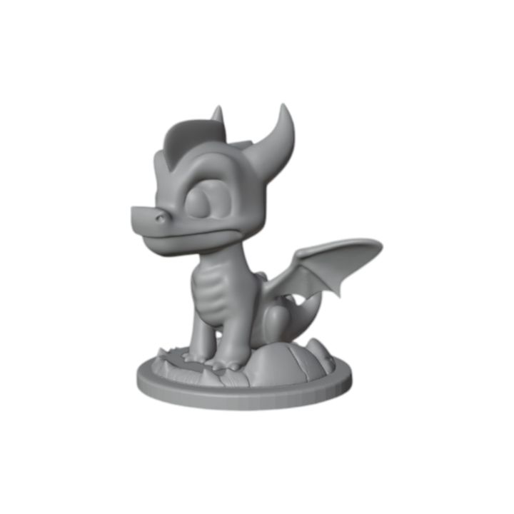 3D Printable Spyro STL Figure – Cute Chibi Spyro the Dragon 3D Print ...
