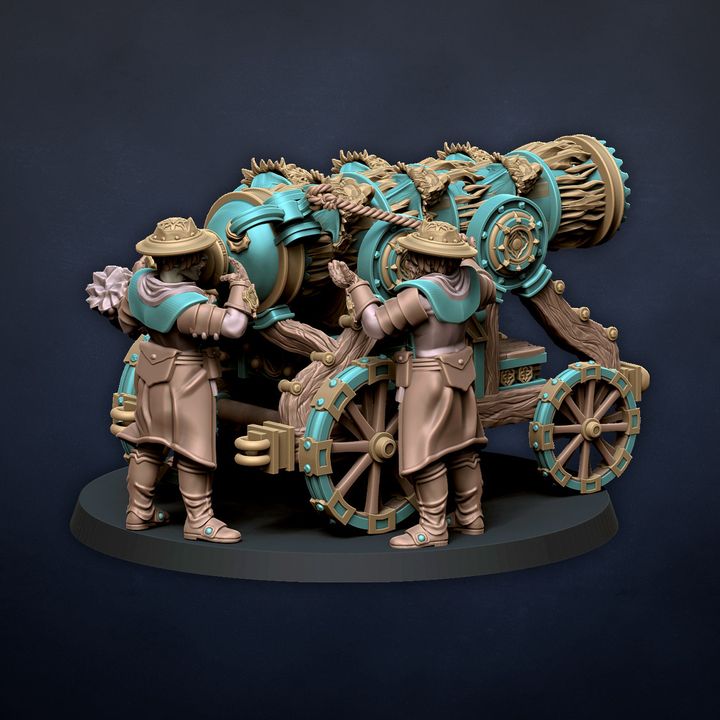 3D Printable Cannon by Dragon's Lake Miniaturas