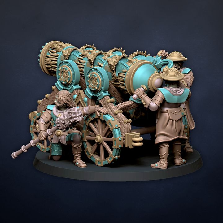 3D Printable Cannon by Dragon's Lake Miniaturas
