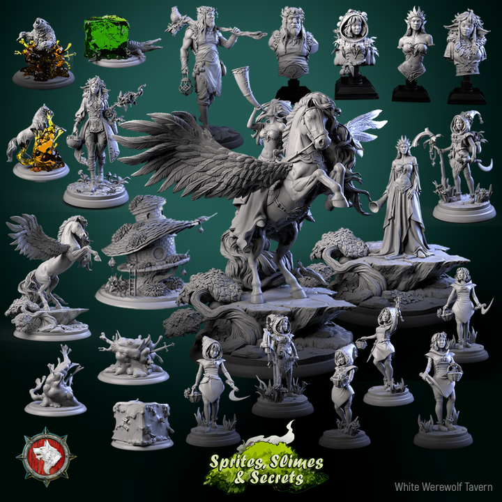 3D Printable May 2025 release "Sprites, Slimes & Secrets" 31 STL's ...