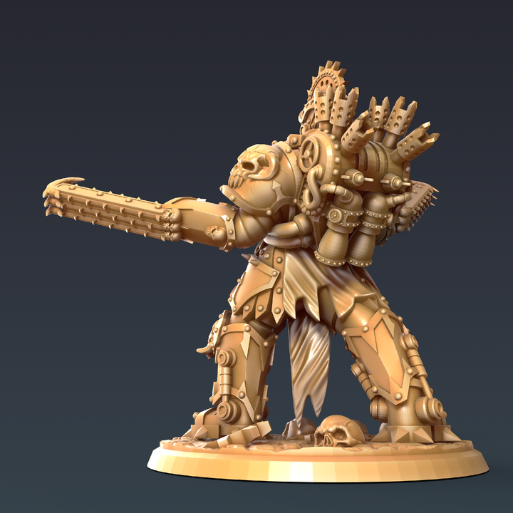 3D Printable Chainsaw Terminator Daemon Prince Red Butcher by ...