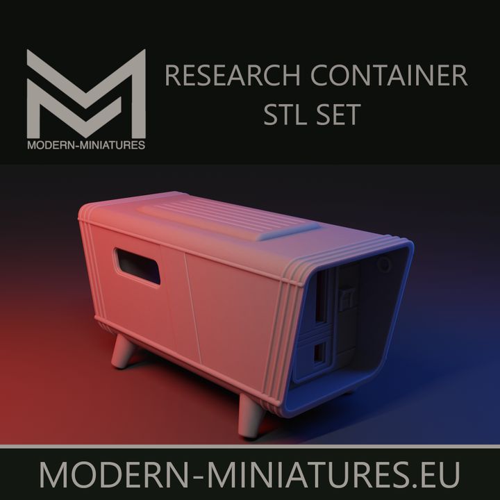 3D Printable Research container, science station shipping container by ...