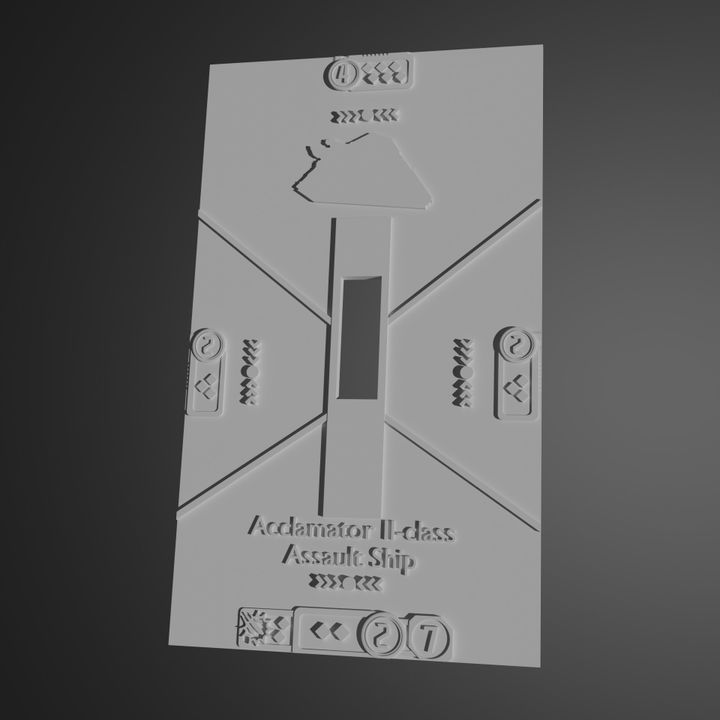 3D Printable Firing arcs - Republic Heavy Landing Ship by Robbes Workshop