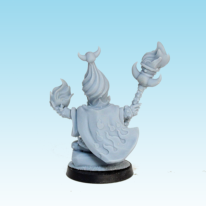 3D Printable Dark Dwarf Wizard by MOMminiatures
