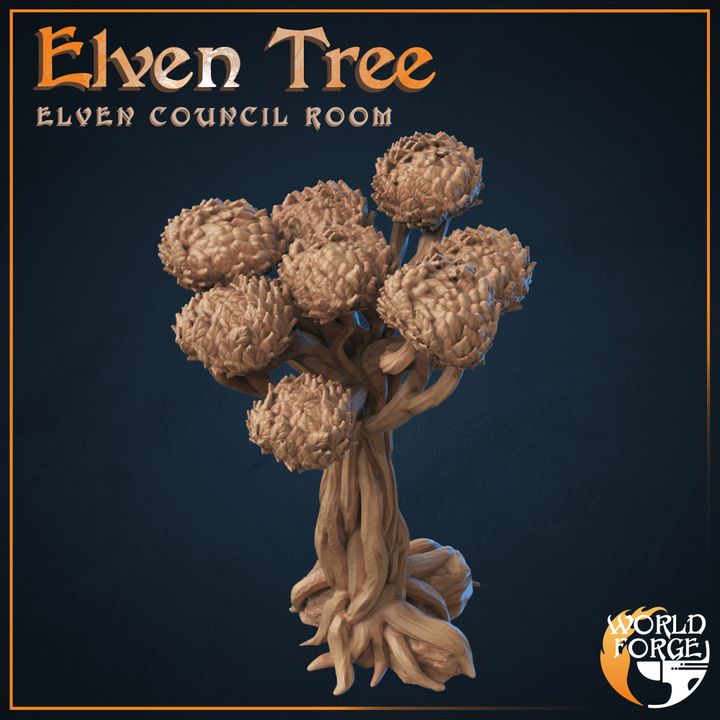3D Printable Elven Tree by World Forge Miniatures