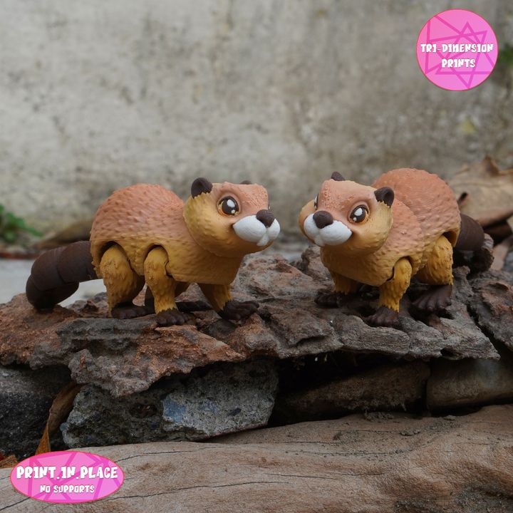 3D Printable Flexi Beaver by TriDimensionPrints