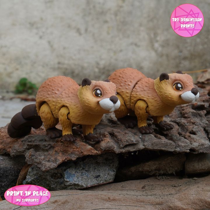 3D Printable Flexi Beaver by TriDimensionPrints
