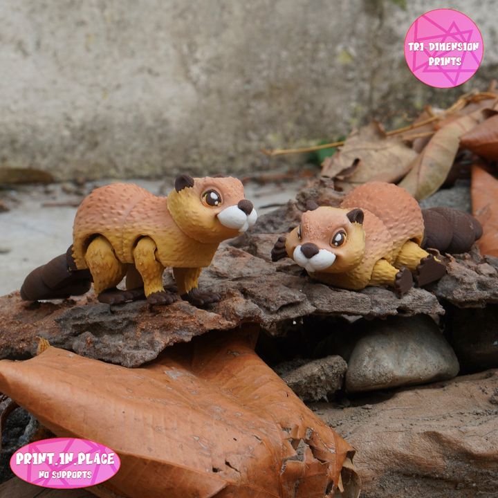 3D Printable Flexi Beaver by TriDimensionPrints
