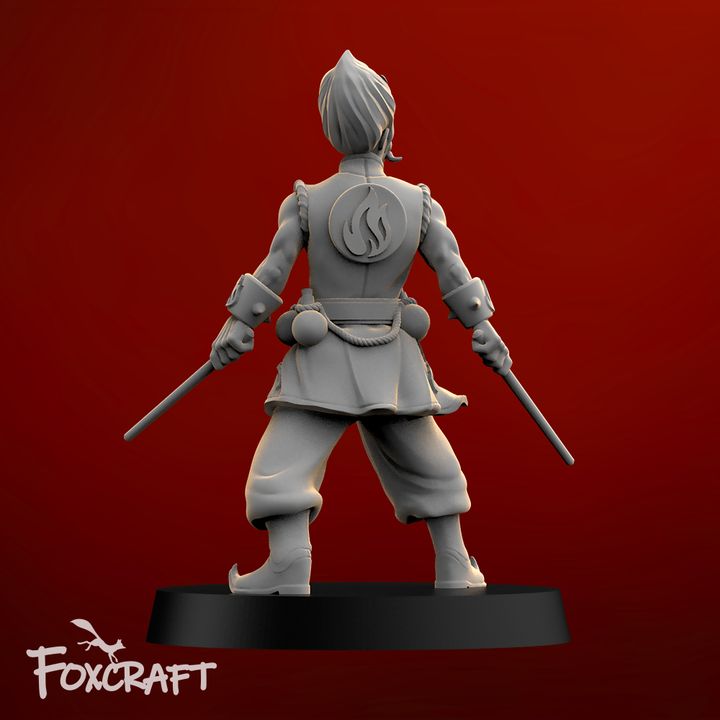 3D Printable Fire Wizard by FoxCraft Creations