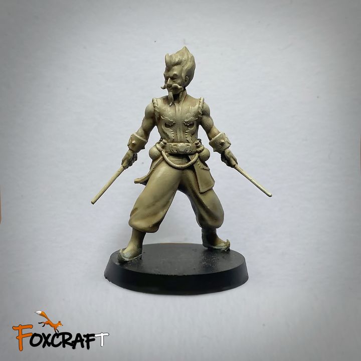 3D Printable Fire Wizard by FoxCraft Creations