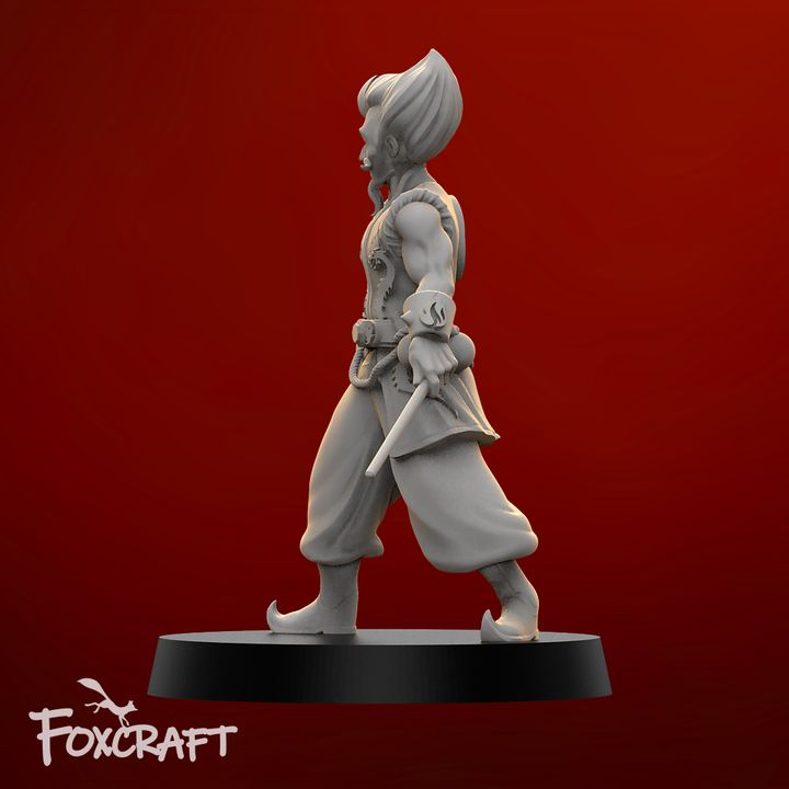 3D Printable Fire Wizard by FoxCraft Creations