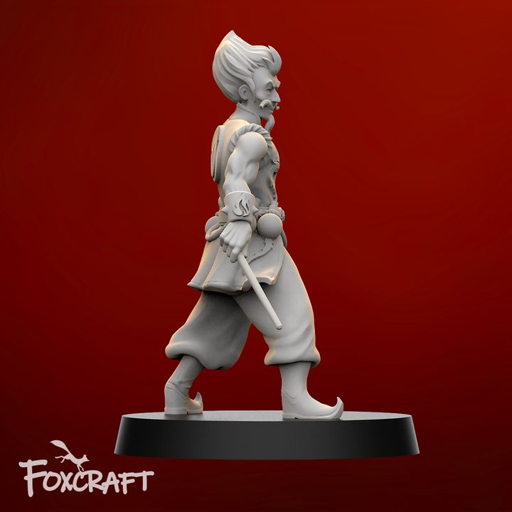 3D Printable Fire Wizard by FoxCraft Creations