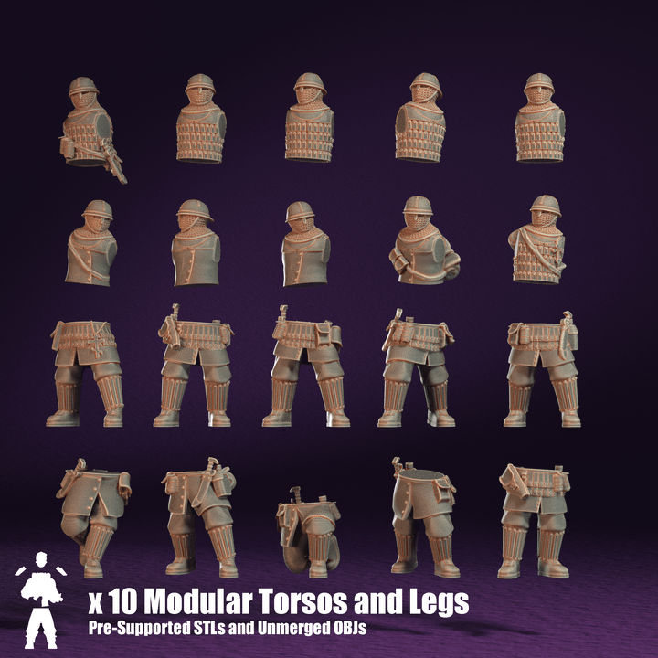 3D Printable Foederati Yeoman - Presupported by ThatEvilOne