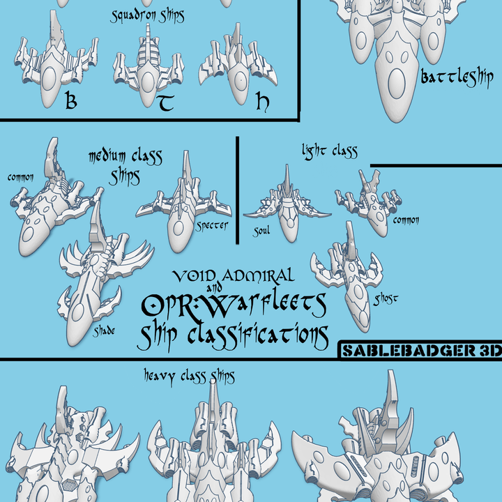 3D Printable Spaceships - Warfleets/Void Admiral - High Elf Fleets by ...