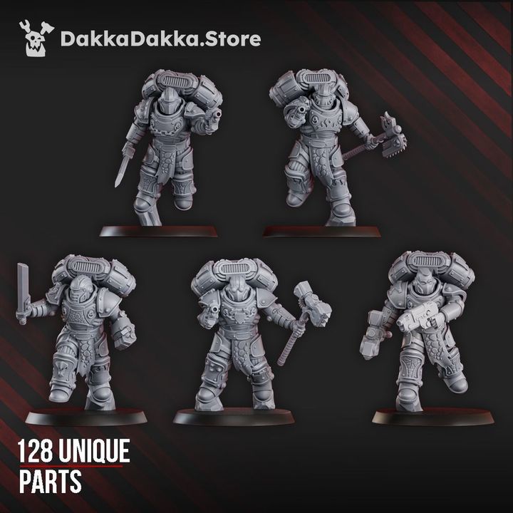 3D Printable Ignisaurus Clan Warriors (build kit) by dakkadakka.store